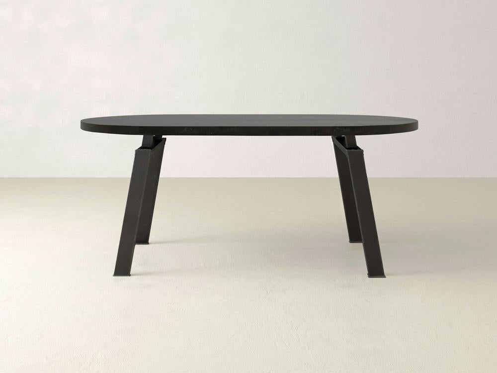 Fulton Oval Dining Table - Charred Ember – James & James